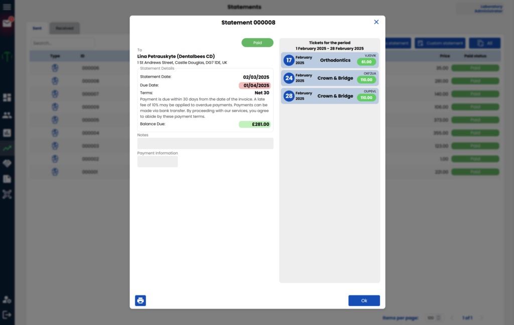 Workflow management - CD Dental Lab