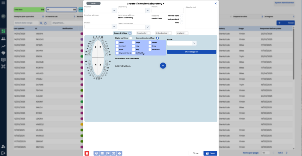 Workflow management - CD Dental Lab